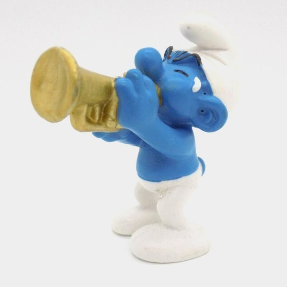 Toys | Smurfs Golden Trumpet Figurine Peyo 204 | Poshmark